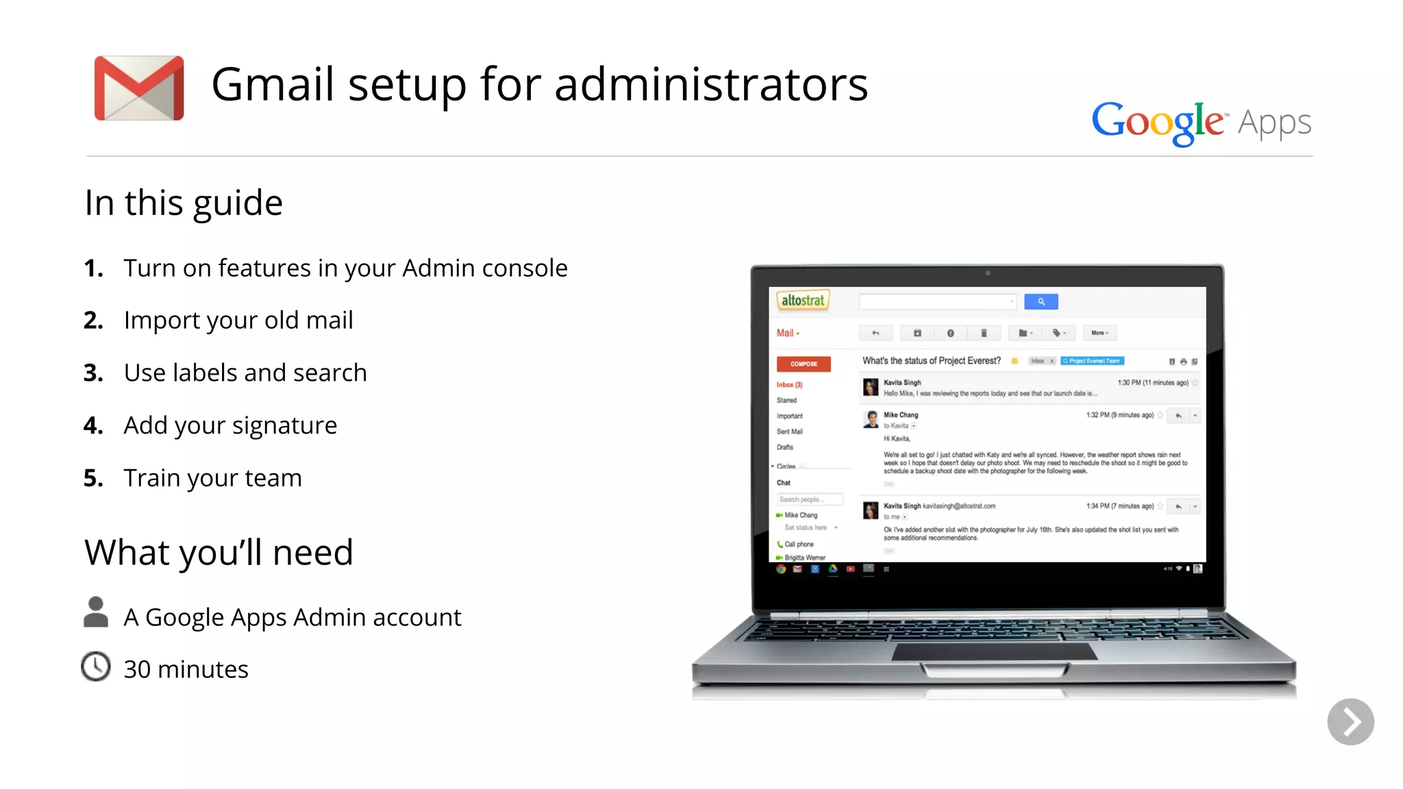 Google gmail setup guide for admins | PDF