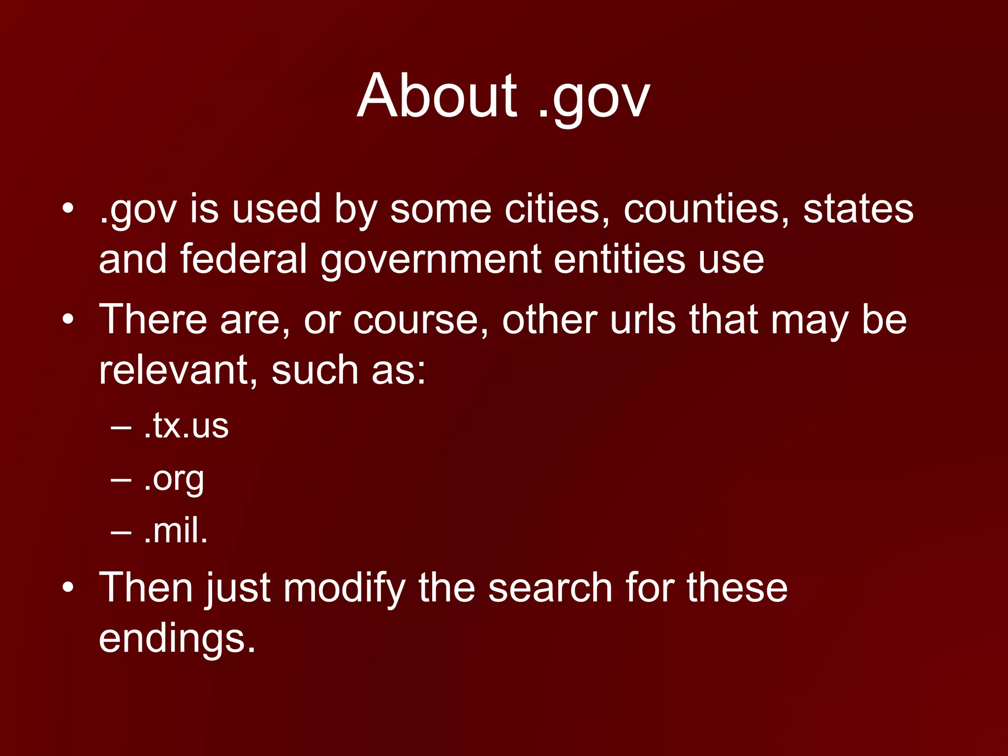 Google gov docs | PPT