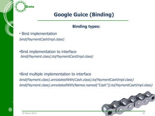 Google Guice | PPT | Programming Languages | Computing