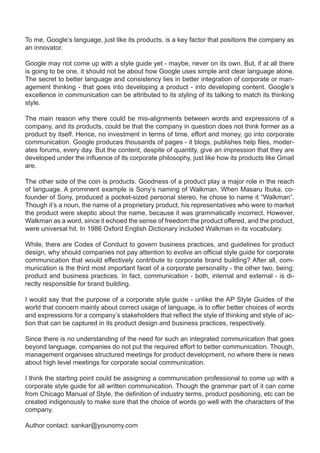 Google Style Guide | PDF