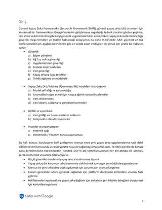 Google Güvenli Yapay Zeka Framework Yaklaşımı(Türkçe Çeviri) | PDF