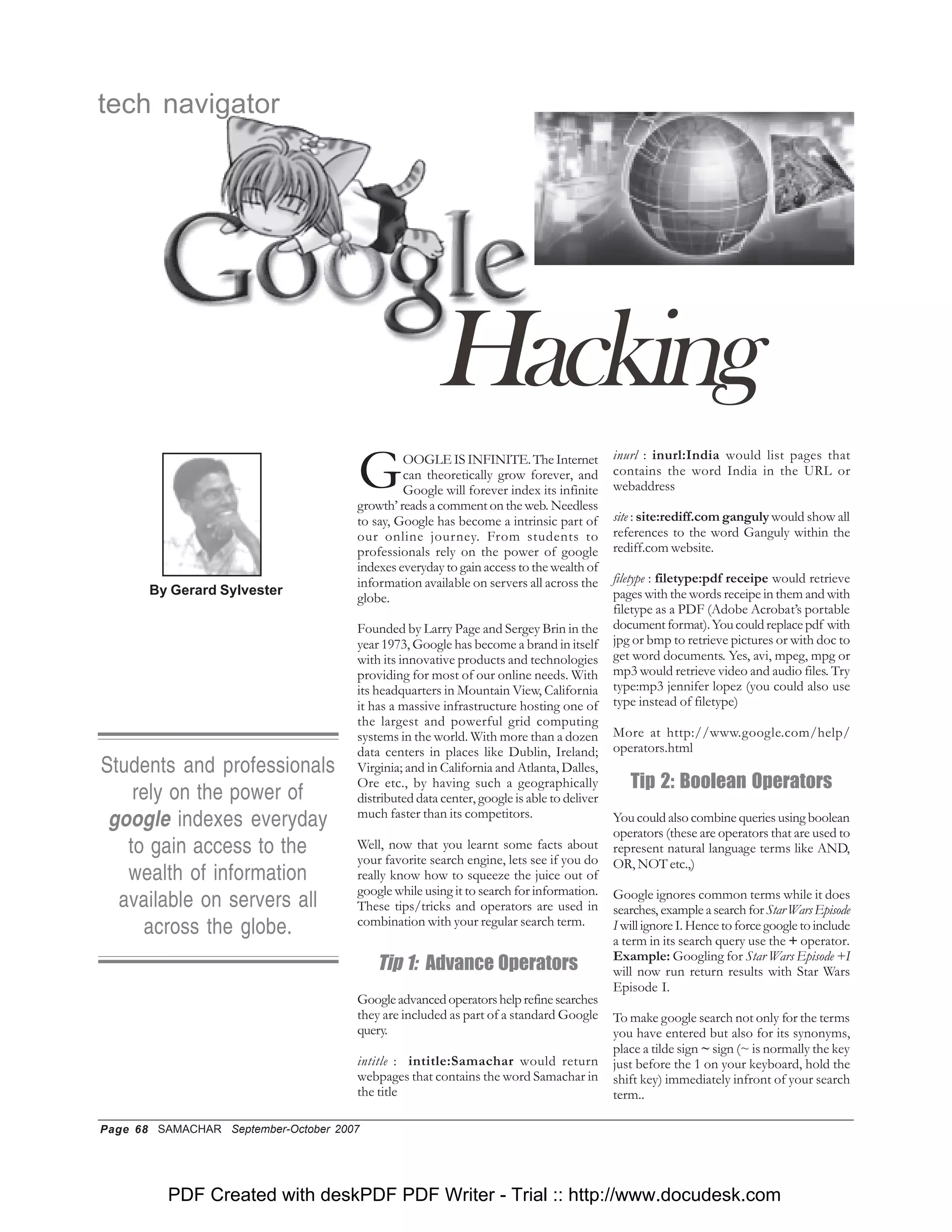 Google Hacking | PDF