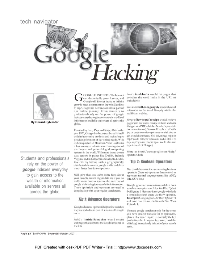 Google Hacking | PDF