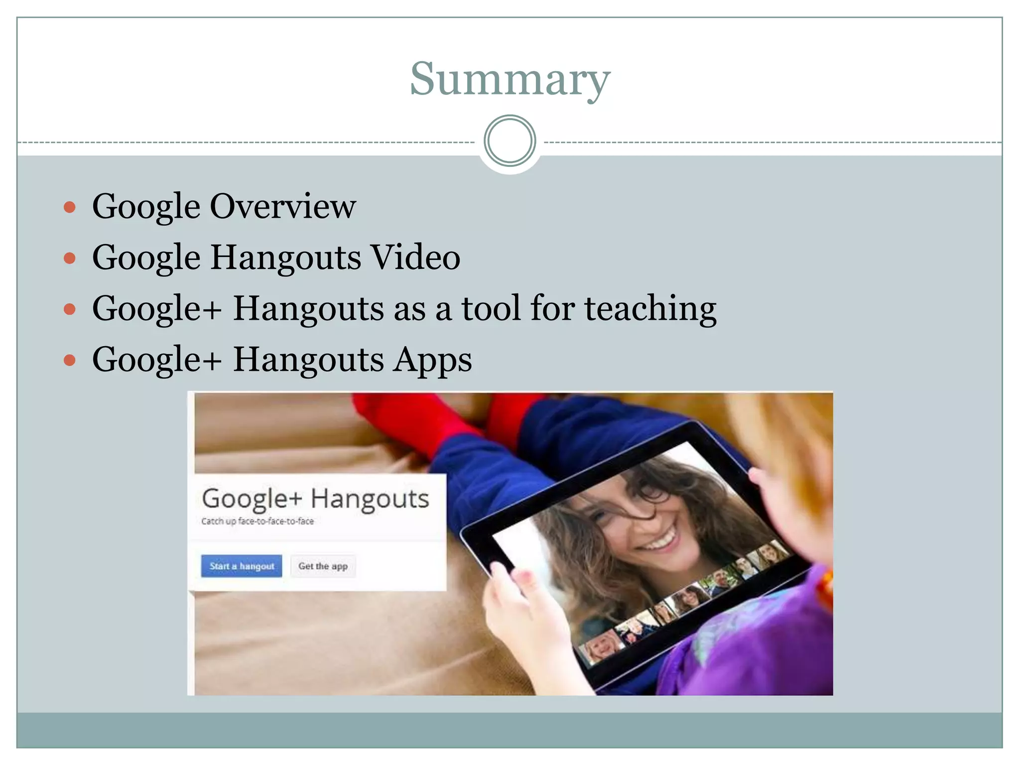 Google+ Hangouts | PPTX