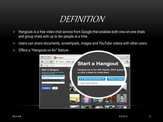 Google hangouts | PPTX