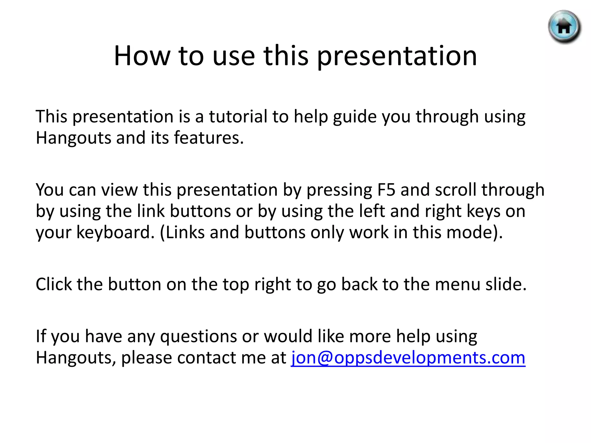 Google+ Hangouts Tutorial | PPTX