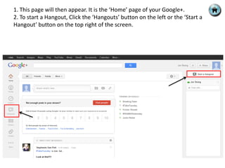 Google+ Hangouts Tutorial | PPTX