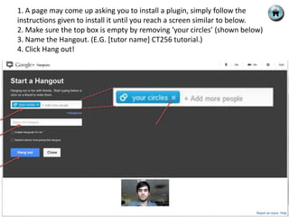 Google+ Hangouts Tutorial | PPTX