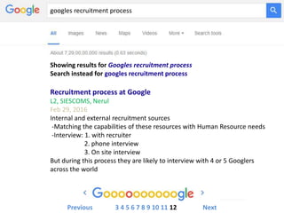 Google HR policies | PPTX | Search | Internet