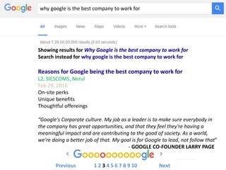 Google HR policies | PPTX | Search | Internet