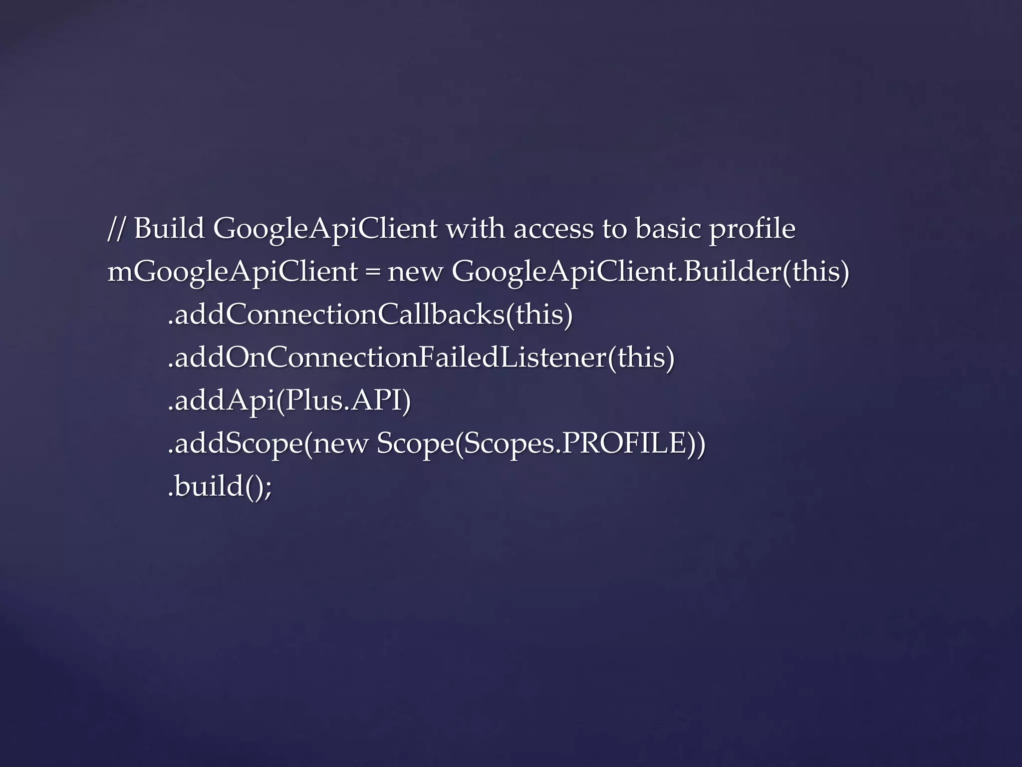 Google Identity Platform | PPTX