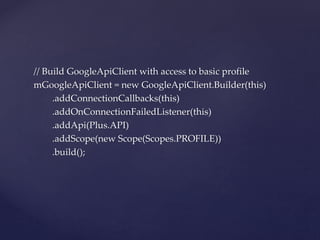 Google Identity Platform | PPTX | Technology & Computing