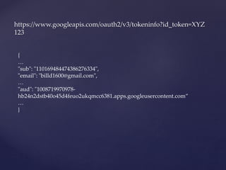 Google Identity Platform | PPTX | Technology & Computing