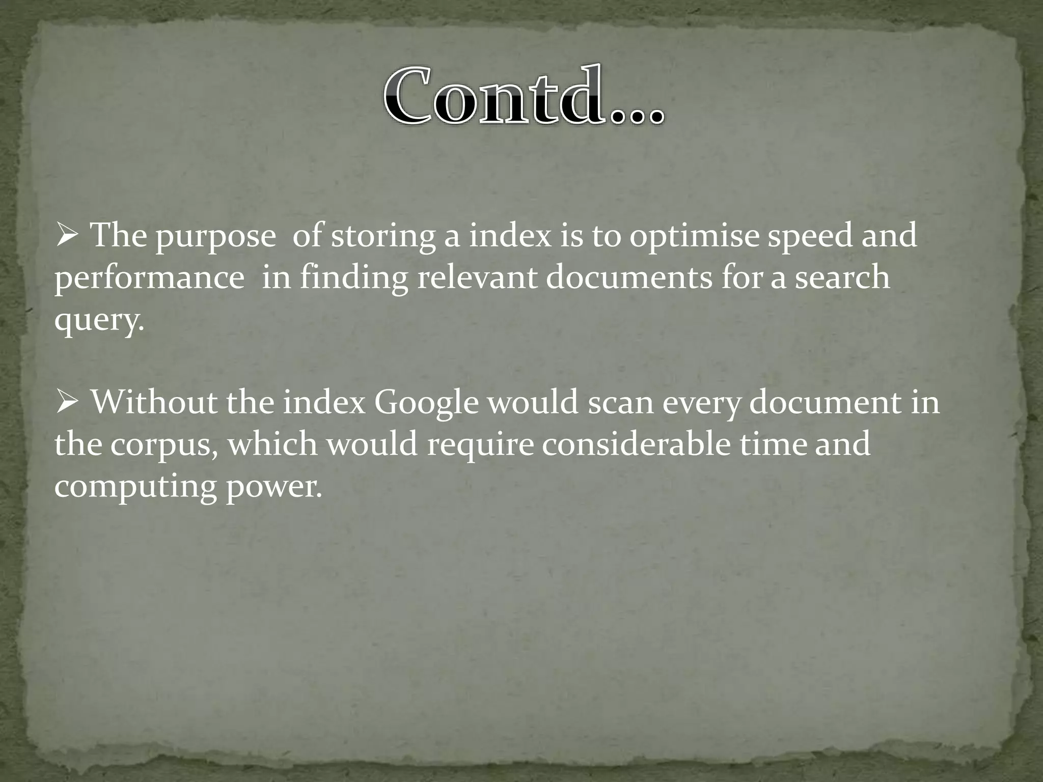 Google indexing | PPT