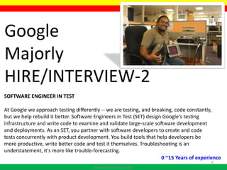 Google interview questions | PPTX
