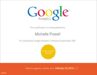 Google Analytics Certification | PPT