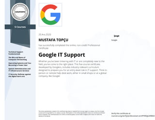 Google IT Support | PDF