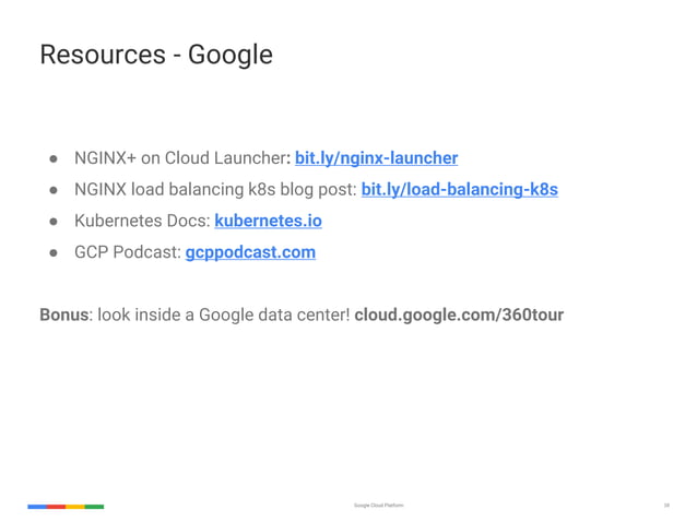 Deploying NGINX Plus & Kubernetes on Google Cloud Platform | PPT