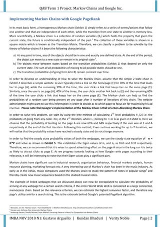 The Google Pagerank algorithm - How does it work? | PDF