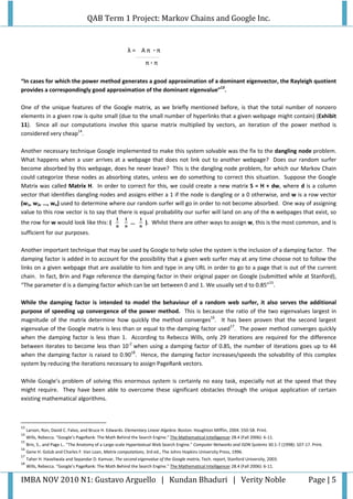 The Google Pagerank algorithm - How does it work? | PDF