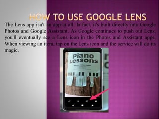Google Lens | PPTX