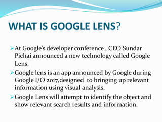 Google lens | PPTX