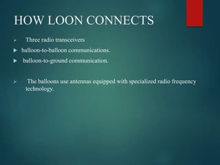 GOOGLE PROJECT LOON | PPT