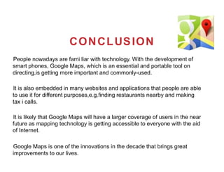 Google Map and Google earth .ppt | Computing | Technology & Computing