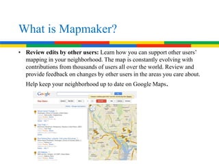 Google mapmaker MapUp in Maseno | PPT