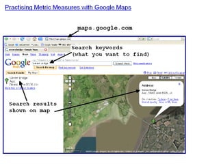 Practising Metric Measures with Google Maps | PDF