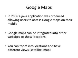 Google Maps | PPT | Internet | Computing