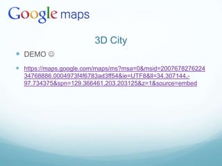 Google Maps Presentation (LIS101) | PPTX