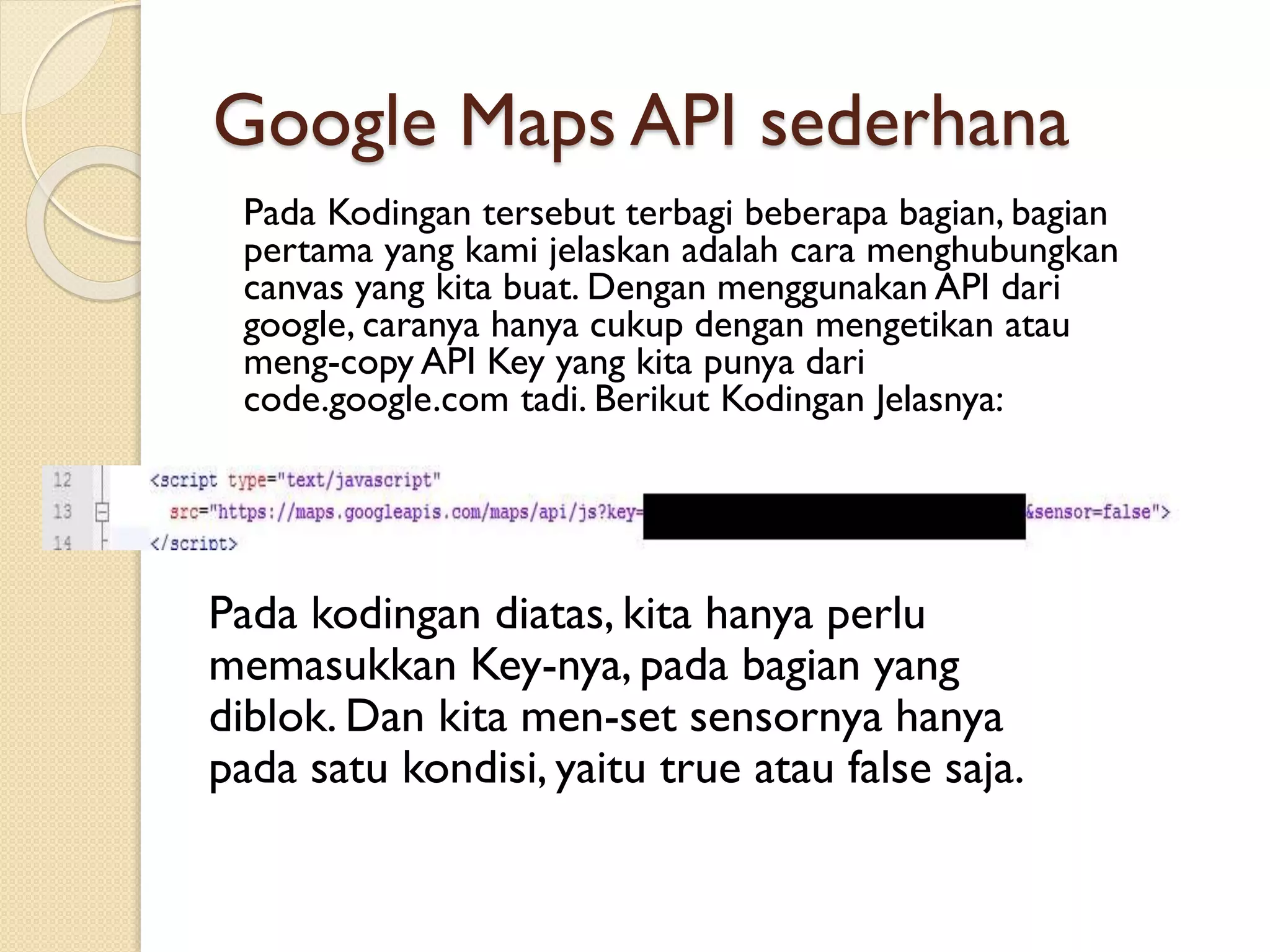 Google maps api kelompok 5 | PPTX