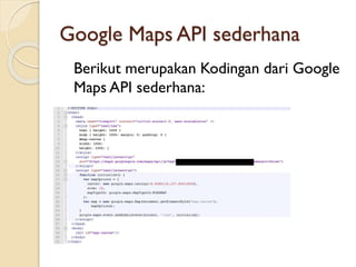 Google maps api kelompok 5 | PPTX
