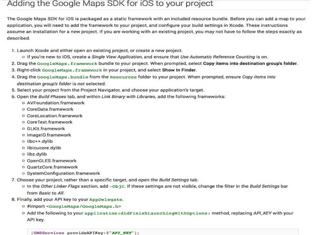 Integrate Google Map SDK in iOS App | PPT