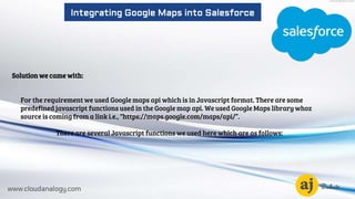 Salesforce Google Maps Integration | PPT