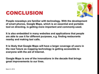 Google Maps | PPTX