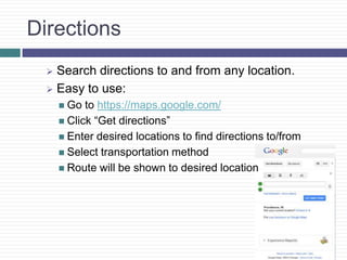 Project One- Google Maps | PPTX | Geography | Science