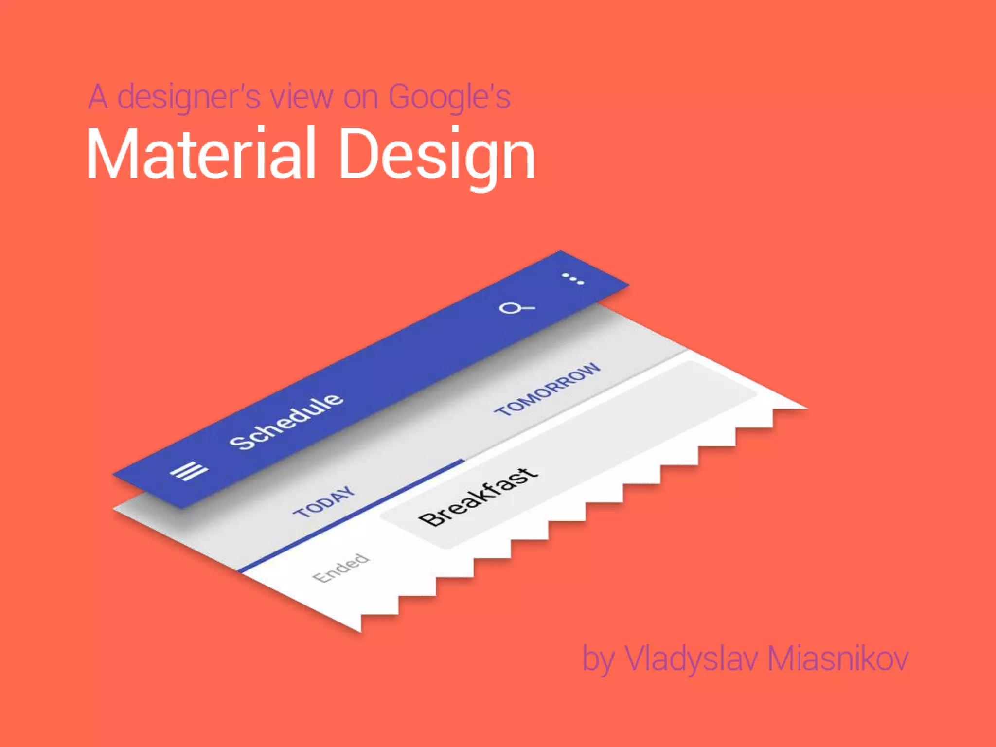 A designer's view on Google's Material Design | PPT