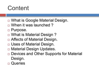 Google Material Design | PPT