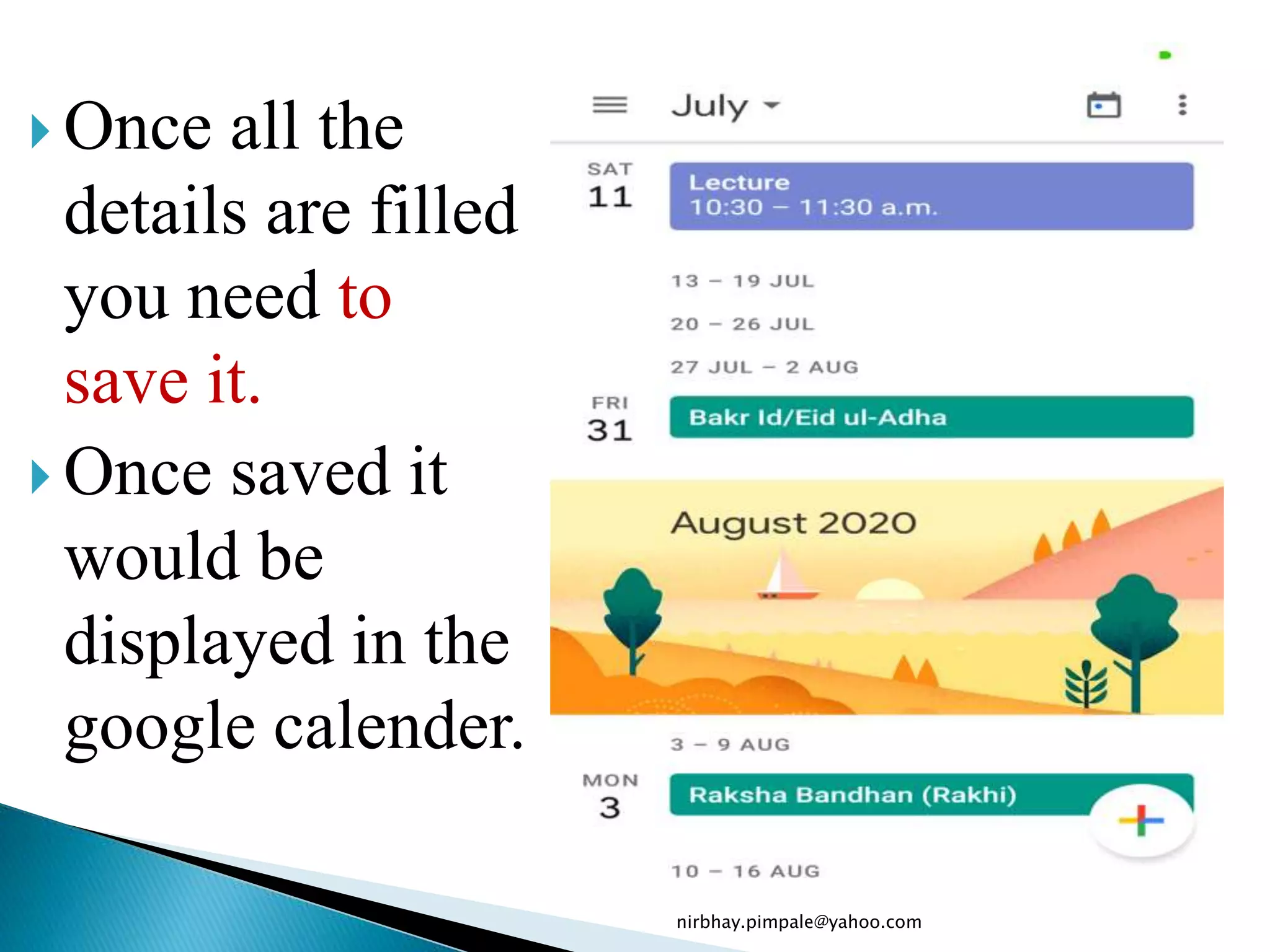how to schedule Google meet by using smart phone | PPTX | Web Conferencing | Computer Software ...
