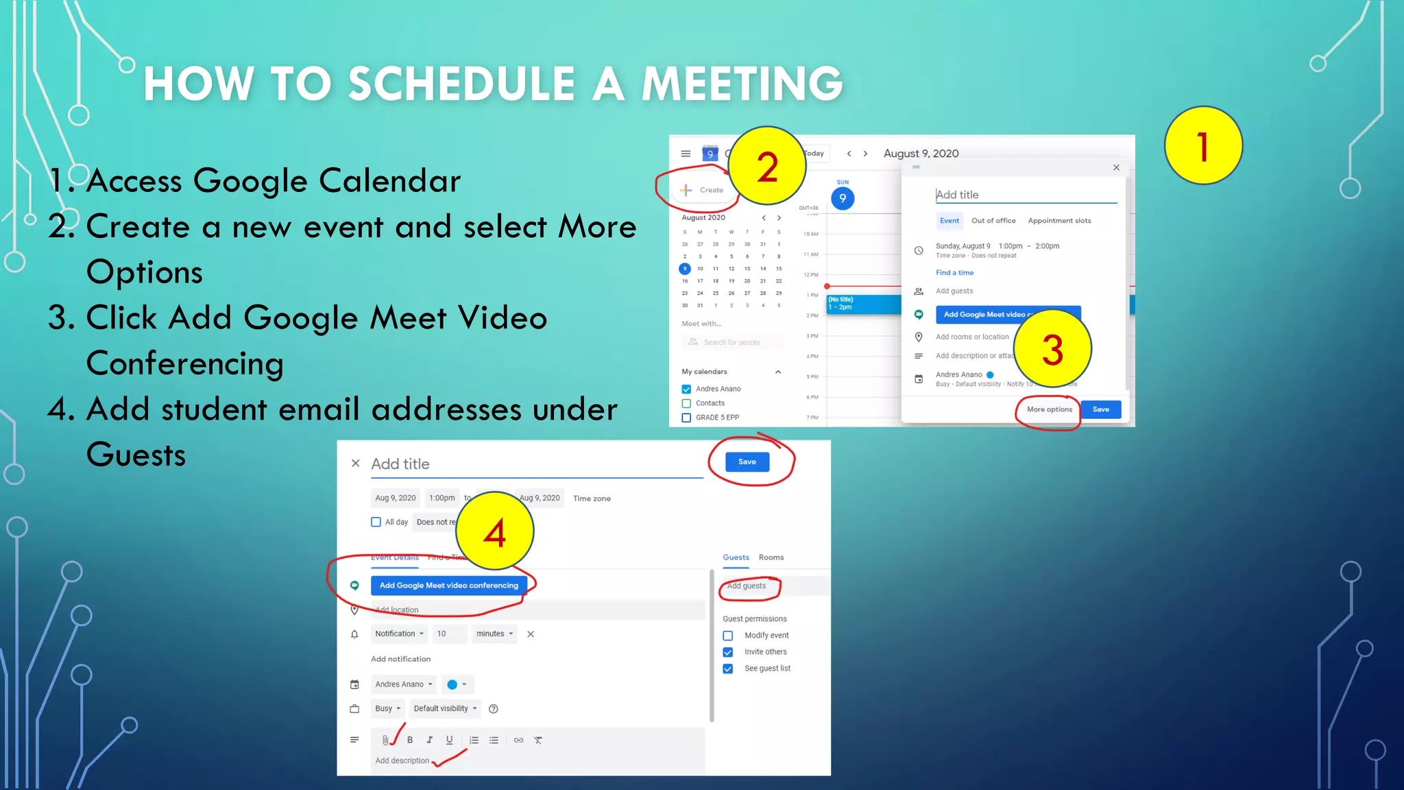 Google meet guide file | PDF