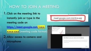 Google meet guide file | PDF