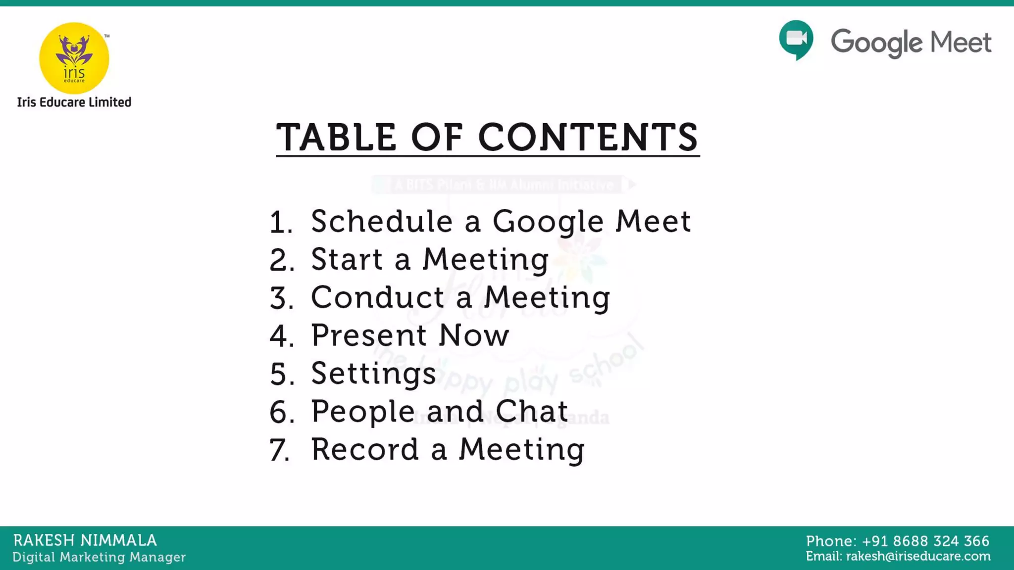 Google meet guide for teachers | PPT