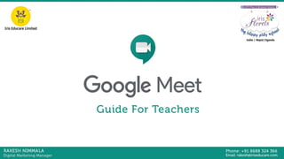 Google meet guide for teachers | PPT