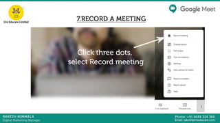 Google meet guide for teachers | PPT