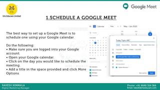 Google meet guide for teachers | PPT