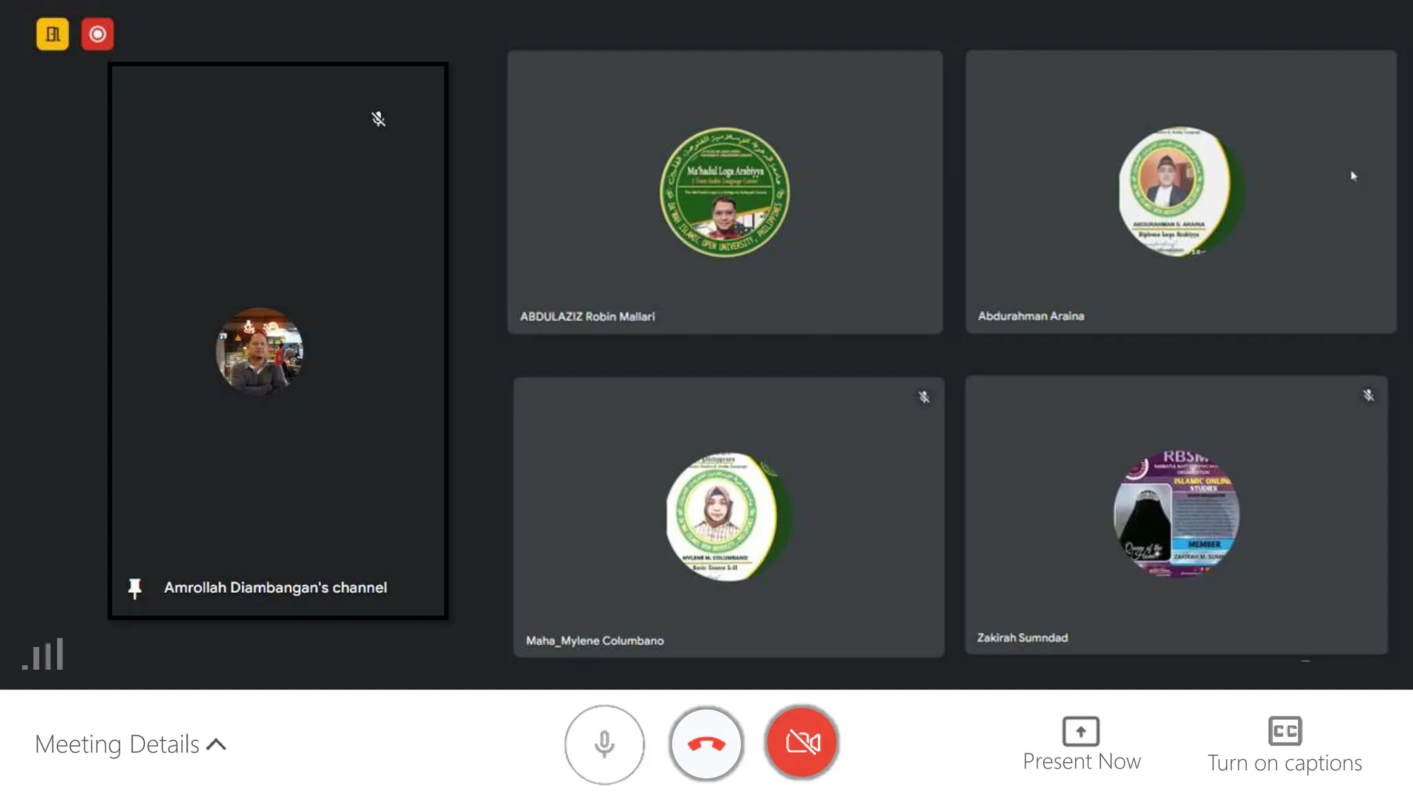 Google Meet Template draft -presentation | PPTX