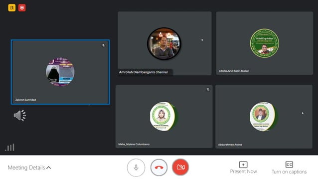 Google Meet Template draft -presentation | PPT