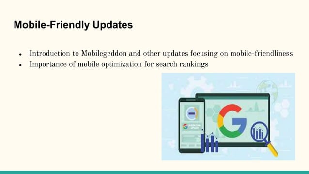 Google new updates in search engine optimization | PPT